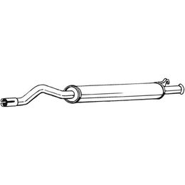 BOSAL Mittelschalld&auml;mpfer 105159 f&uuml;r Audi