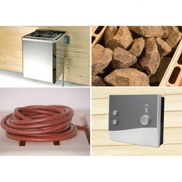 Weka Technikpaket inklusive Steuerung, Anschlusskabel und Saunasteinen, mit 9,0 kW BioAktiv Kombiofen
