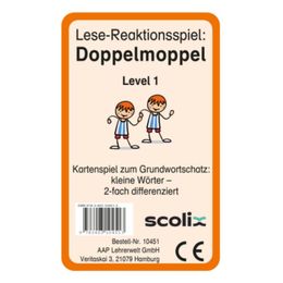 scolix Spiel - Lese-Reaktionsspiel: Doppelmoppel Level 1 | Gr.: onesize