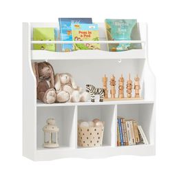 sobuy B&uuml;cherregal in Wei&szlig; - (B)90 x (H)95 x (T)30cm | Gr.: onesize