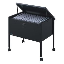 Durable H&auml;ngemappenwagen Eco 80 A4 Top mit Deckel schwarz | Gr.: onesize