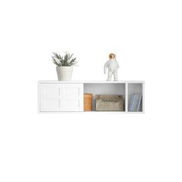 sobuy Wandgarderobe in Wei&szlig; - (B)75 x (H)23 x (T)20cm | Gr.: onesize