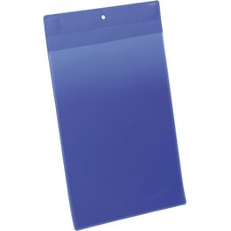 Durable Magnettasche Neodym magnetisch A4 blau Packung mit 10 St&uuml;ck | Gr.: onesize