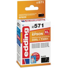 Edding Druckerpatrone kompatibel mit Epson T33XL black | Gr.: onesize