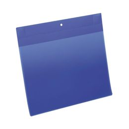 Durable Magnettasche Neodym magnetisch A4 quer blau Packung mit 10 St&uuml;ck | Gr.: onesize