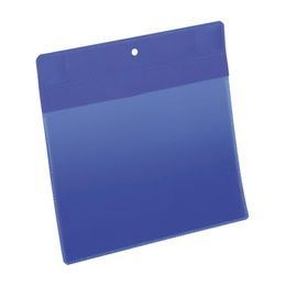 Durable Magnettasche Neodym magnetisch A5 quer blau Packung mit 10 St&uuml;ck | Gr.: onesize