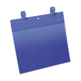 Durable Gitterboxtaschen mit Laschen A4 quer blau Packung mit 50 St&uuml;ck | Gr.: onesize