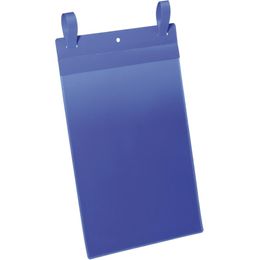 Durable Gitterboxtaschen mit Laschen A4 blau Packung mit 50 St&uuml;ck | Gr.: onesize