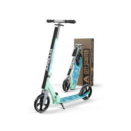 Apollo City Scooter " Phantom Pro Watercolor " in blau/t&uuml;rkis | Gr.: onesize