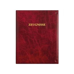 Roth Zeugnisringbuch Dunkelrot - ohne Einlagen &ndash; Lederoptik in Rot | Gr.: onesize