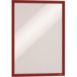 Durable Magnetrahmen Duraframe selbstklebend A3 rot Packung mit 2 St&uuml;ck | Gr.: onesize