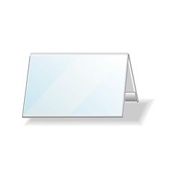 Durable Tischnamensschild 52/104x100mm Hartfolie Packung mit 25 St&uuml;ck | Gr.: onesize