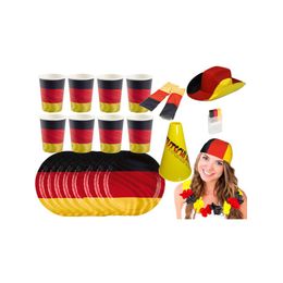 Amscan Gro&szlig;es Deutschland Fan-Set (23-teilig) in mehrfarbig | Gr.: onesize