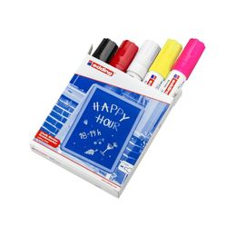 Kreidemarker Edding 4090 4-15mm schwarz, rot, wei&szlig;, neongelb, n... | Gr.: onesize
