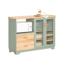 sobuy Sideboard in Gr&uuml;n - (B)120 x (H)90 x (T)40cm | Gr.: onesize