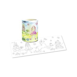 Buntpapierfabrik Ludwig B&auml;hr Laternenzuschnitte Prinzessin Ausmal-Transparentpapier 115g/qm ... | Gr.: onesize
