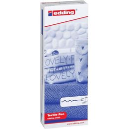 Textilpen Edding 4600 Rundspitze 1mm sortiert | Gr.: onesize