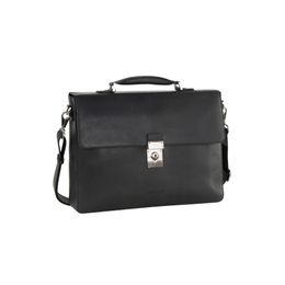 Leonhard Heyden Ottawa Messenger RFID Leder 38 cm Laptopfach in schwarz | Gr.: onesize