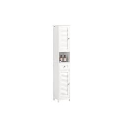 sobuy Hochschrank in Wei&szlig; - (B)32 x (H)170 x (T)30cm | Gr.: onesize