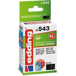 Edding Tintenpatrone kompatibel mit HP 302XL (F6U68AE) black | Gr.: onesize