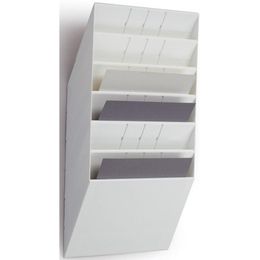 Durable Prospektspender Flexiboxx 6 A4 quer 6 F&auml;cher wei&szlig; | Gr.: onesize