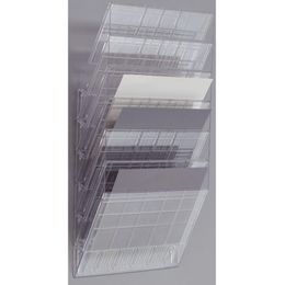 Durable Prospektspender Flexiboxx 6 A4 quer 6 F&auml;cher transparent | Gr.: onesize