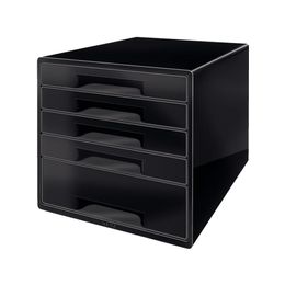 Leitz Schubladenbox Cube 5 Schubladen PS schwarz/wei&szlig; | Gr.: onesize