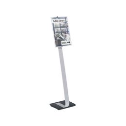 Durable Pr&auml;sentationsst&auml;nder Crystal Sign stand A3 metallic silber | Gr.: onesize