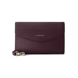 Lazarotti Bologna Leather Clutch Umh&auml;ngetasche Leder 23 cm in burgundy | Gr.: onesize