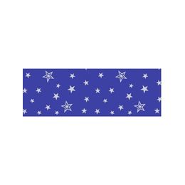 Buntpapierfabrik Ludwig B&auml;hr Transparentpapier 115g/qm A4 Packung mit 25 Blatt Silver Stars blau | Gr.: onesize