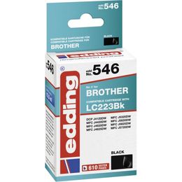 Edding Druckerpatrone f&uuml;r Brother LC223BK schwarz | Gr.: onesize