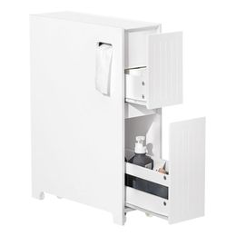 sobuy Nischenregal in Wei&szlig; - (B)20 x (H)75 x (T)60cm | Gr.: onesize