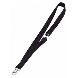 Durable Textilband 20mm mit Karabiner 44cm schwarz Packung mit 10 St&uuml;ck | Gr.: onesize
