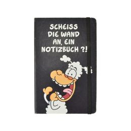 Ralph Ruthe Notizbuch Hardcover liniert mit Gummiband 13 x 21 cm in schwarz | Gr.: onesize