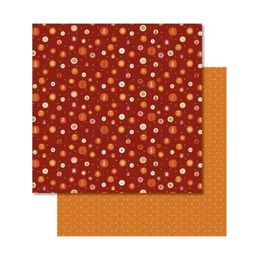 Buntpapierfabrik Ludwig B&auml;hr Scrapbook Paper Winterzauber orange/rot 12x12 Zoll Packung mit 25 ... | Gr.: onesize