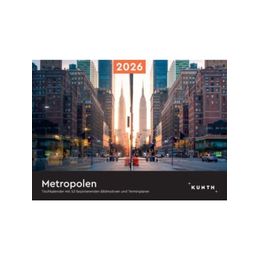 Kalender - Metropolen - KUNTH Tischkalender 2026 | Gr.: onesize