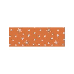 Buntpapierfabrik Ludwig B&auml;hr Transparentpapier 115g/qm A4 Packung mit 25 Blatt Silver Stars orange | Gr.: onesize