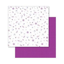 Buntpapierfabrik Ludwig B&auml;hr Scrapbook Paper Classic Christmas flieder/brombeer 12x12 Zoll Packung ... | Gr.: onesize