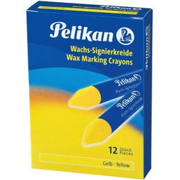 Pelikan Wachs-Signierkreide 772/12 gelb Packung mit 12 St&uuml;ck | Gr.: onesize