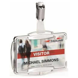 Durable Kartenschutzh&uuml;lle RFID Secure Mono 54x85mm mit Clip Packung mit 10 St... | Gr.: onesize