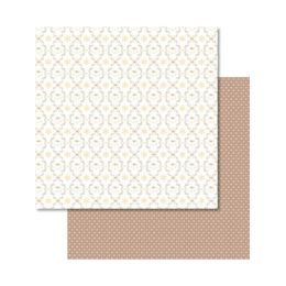Buntpapierfabrik Ludwig B&auml;hr Scrapbook Paper Classic Christmas creme/braun12x12 Zoll Packung mit ... | Gr.: onesize