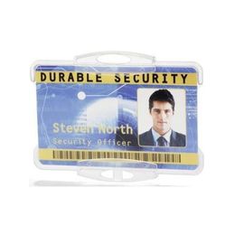 Durable Ausweishalter 54x85mm Packung mit 10 St&uuml;ck transparent | Gr.: onesize