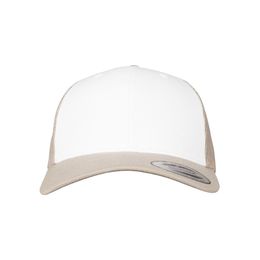 Flexfit Unisex Retro Trucker Colored Front in khaki/white/khaki | Gr.: onesize