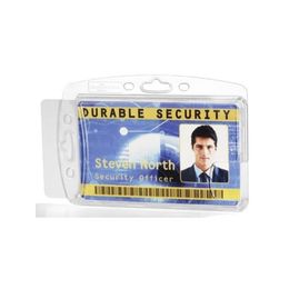 Durable Ausweishalter 2-fach 54x85mm Packung mit 10 St&uuml;ck transparent | Gr.: onesize