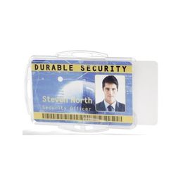 Durable Ausweishalter 54x85mm Packung mit 10 St&uuml;ck transparent | Gr.: onesize