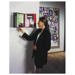 Durable Sichttafelst&auml;nder Sherpa Tafeltr&auml;ger f&uuml;r Wandmontage f&uuml;r 5 Tafeln grau | Gr.: onesize