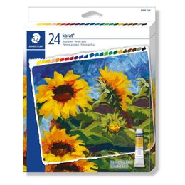Staedtler Acrylfarbkasten Tuben karat 24 Farben a 12ml | Gr.: onesize