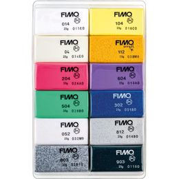 Staedtler Modelliermasse Fimo effect farbig sortiert 12x 25g | Gr.: onesize