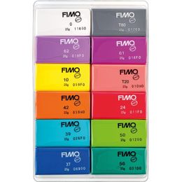 Staedtler Modelliermasse Fimo soft -Brilliant Colours- sortiert 12x 25g | Gr.: onesize