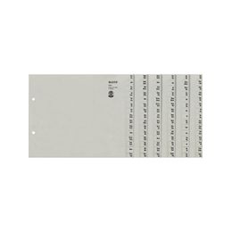 Leitz Registerserie A4+ 1/2 H&ouml;he Tauenpapier A-Z 24 Abl&auml;ufe grau | Gr.: onesize